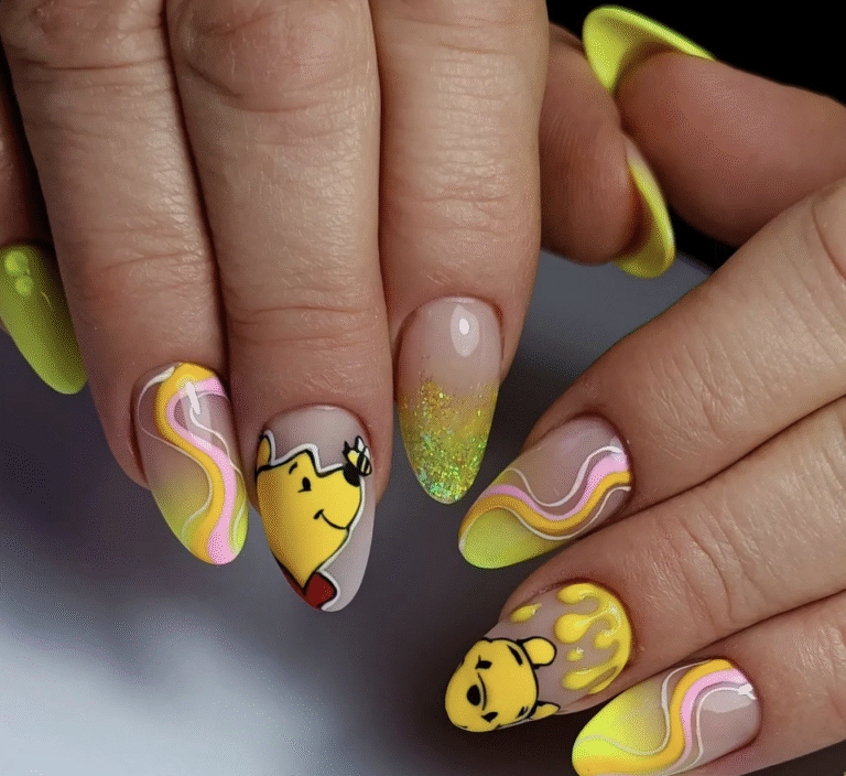35 Winnie The Pooh Nail Ideas for the Ultimate Disney Fan